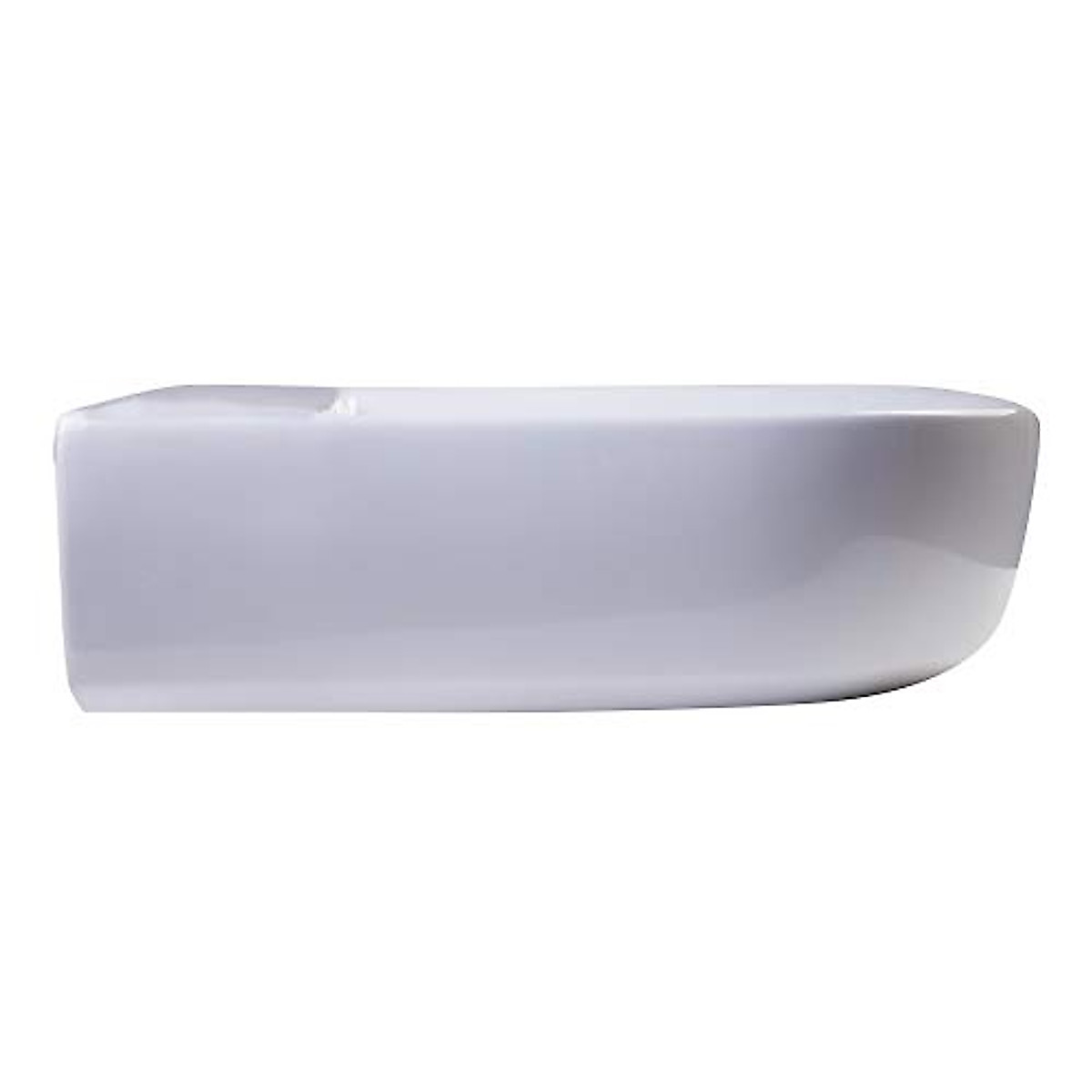ALFI brand AB111 D-Bowl Porcelain Wall Mounted Bath Sink, 24", White