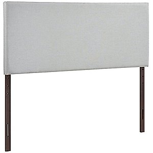 Modway Region Linen Fabric Upholstered Full Headboard in Gray