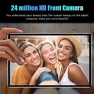 Tablet 10.1 inch AndroidTablet PC, Computer Tablets 8GB RAM 256GB ROM with Dual Camera, 4G LTE 5G WiFi Office Tablet with 7000mAh Lithium Battery, Pefect Gift (Blue)