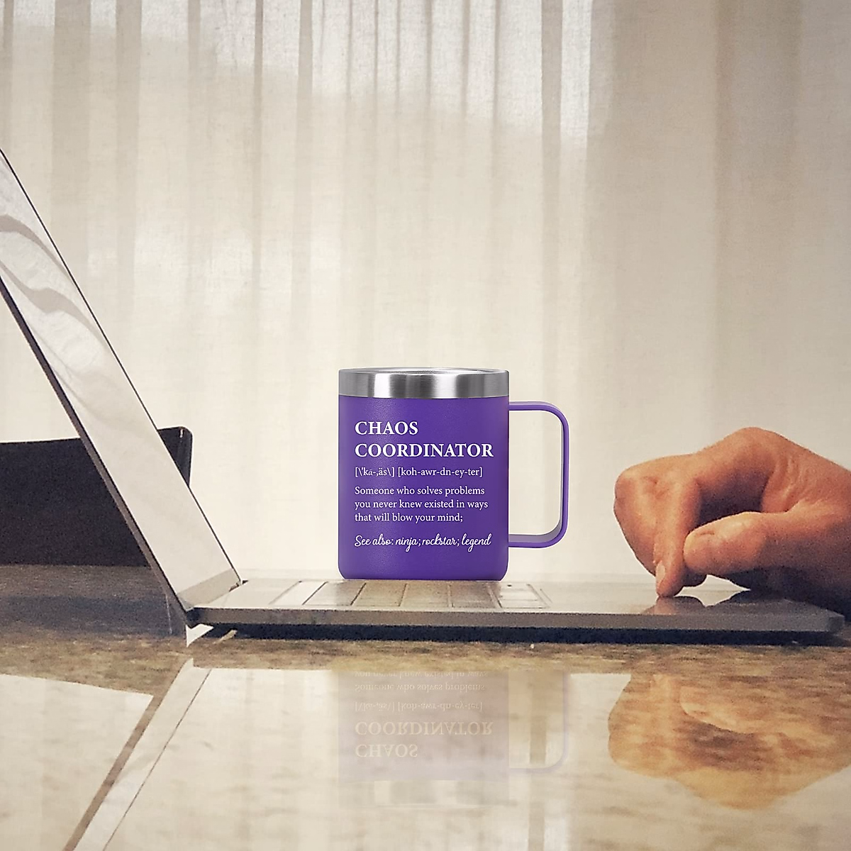 LiqCool Chaos Coordinator Gifts for Women, Bosses Day Gifts for Her, Thank You Gifts for Manager Office Wedding Planner, Birthday Gifts for Boss Lady, 12Oz Coffee Mug