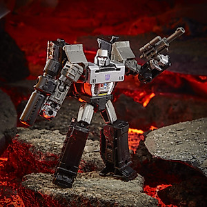 Transformers Toys Generations War for Cybertron: Kingdom Core Class WFC-K13 Megatron Action Figure - Kids Ages 8 and Up, 3.5-inch, Black