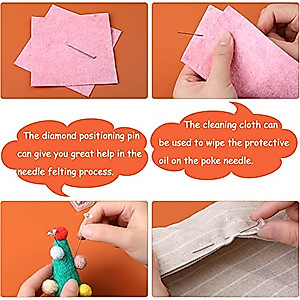 Mayboos 132 Pcs Needles Wool Felting Needles Supplies Felting Tools Needle Felting Tool with 3 Sizes Felting Needles for Beginner Professional