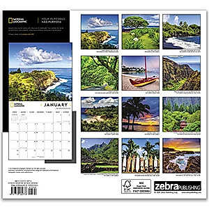 National Geographic Hawaii 2021 Wall Calendar