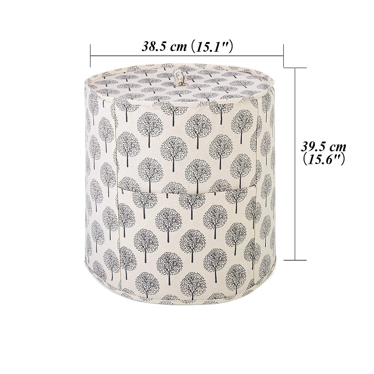 Yarwo Pressure Cooker Cover Compatible with 6.5 qt and 8 qt Ninja Foodi, Small Appliance Dust Cover with Top Handle and Pocket for Attachments, Tree