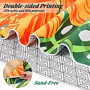 Exclusivo Mezcla Large Quick Dry Beach Towel, Super Absorbent Sand Free Microfiber Beach Towels for Kids Adults (Sunflower, 30"X60"), Compact Pool Camping Towel with Bag