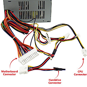 Upgraded 300W P3017F3P LF J036N XW600 Power Supply Replacement for Dell Vostro, Studio Precision Series Mini Towers Systems PS-5301-08, D300R002L PS-6301-6 DPS-300AB-24 DPS-300AB-24 G Power Supply