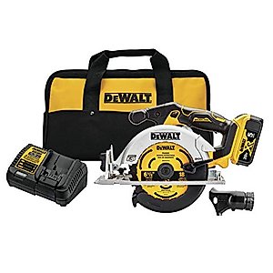 DEWALT 20V MAX* Circular Saw, 6-1/2-Inch, Cordless Kit (DCS565P1)