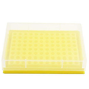 PCR Tube Rack for 0.2ml Micro-Tubes, 8 x 12 Array Pack of 5(Blue/Light Blue/Yellow/Purple/Green)
