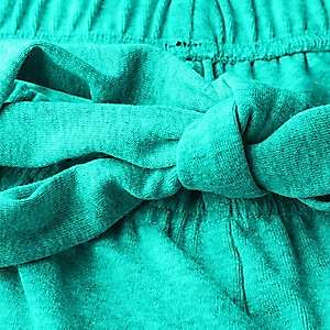 Bblulu Womens Elastic High Waist Leggings Tight Sports Casual Lace Patchwork Yoga Short Pants with Drawstring