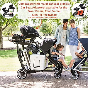 Austlen Entourage 2.0 Double Stroller in Navy (Also Available in Black)