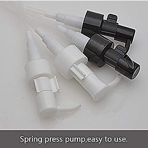 2PCS 60ML/2oz Blue Glass Pump Bottles with Black Pump Top Cosmetic Make-up Cream Lotion Sample Packing Storage Container Vial Jar for Emulsion Essence