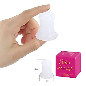 VANOW Ponytail Holders, Ponytail Volume Enhancer, Crystal Transparent Filled Hair Accessory, Fashion Hair Bun Maker, Magic Hair Styling Tool for Women Girls