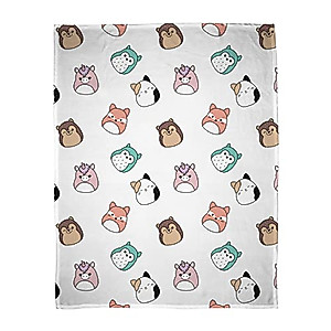 Squishmallows Fleece Throw Blanket | Super Soft, Chill Design | Perfect for The Bedroom or Sofa