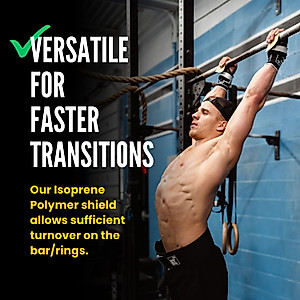 Element 26 IsoGrip Hand Grips for WODs, Gymnastics, Weight Lifting, and Cross Training - Gymnastics Grips for Men and Women - Cross Training Gloves - Tactical Grips (Medium, IsoComp)