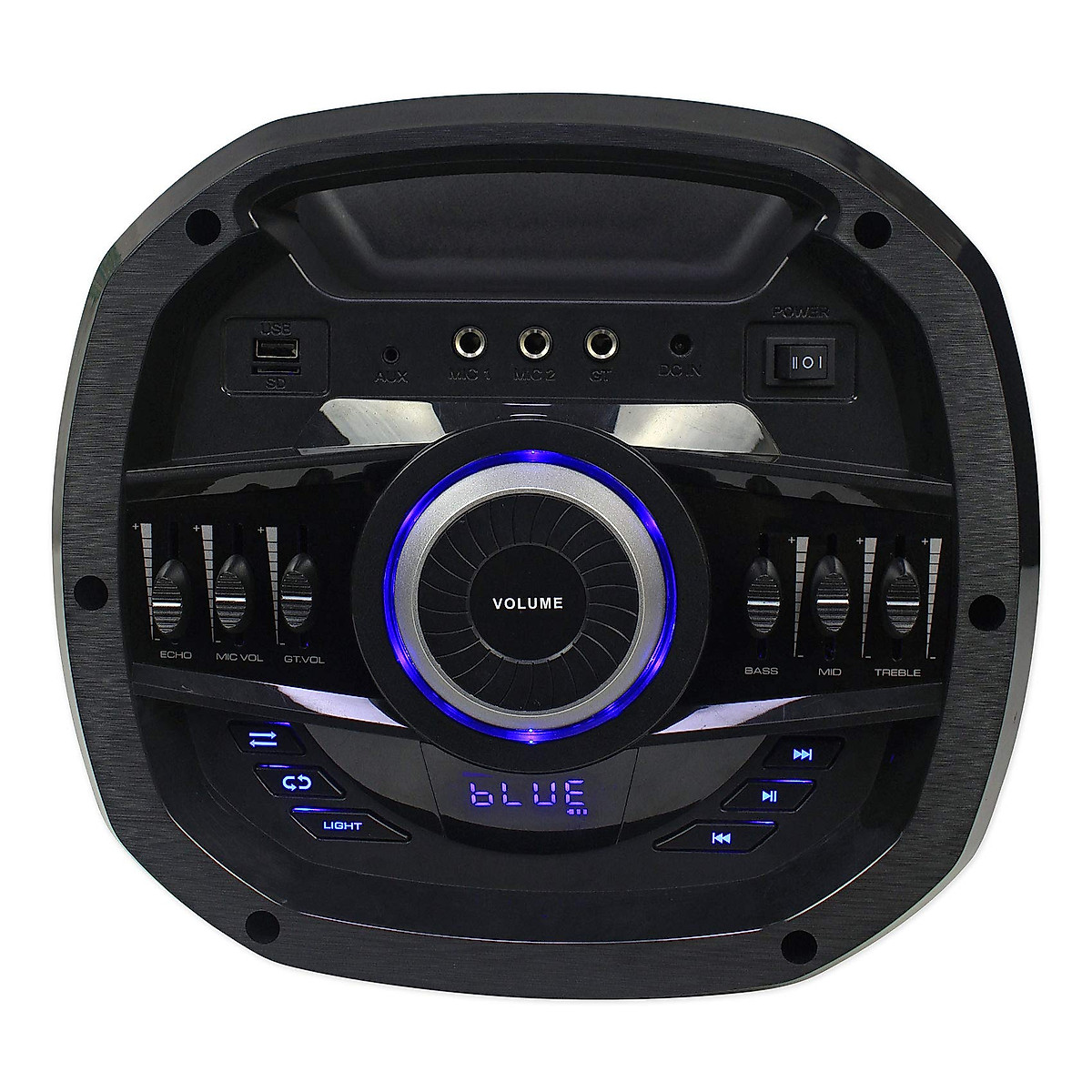 Rockville Go Party X10 Dual 10" Rechargeable Karaoke Machine System + (3) Mics