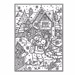 Creative Haven Country Christmas Coloring Book (Adult Coloring Books: Christmas)