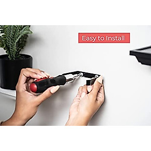 Ninefold Design ​​​​Small Wall Shelf | 6 in x 4 in | Decorative Mini Shelves| Wall Mounted Small Corner Shelf for Bathroom, Living Room, Kitchen, Bedroom, and Office