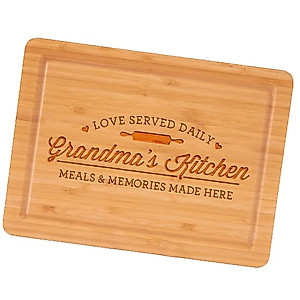 Personalised Grandma's Kitchen Wood Cutting Board,Custom Cutting Board, Grandma Gift, Mothers Day Gift,Personalized Cheese Board, Gift for Her, Kitchen Decor, Custom Chopping Board, Cheese Board