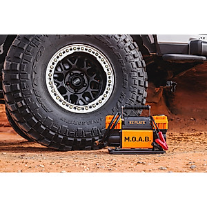 EZ FLATE M.O.A.B. Dual Air Compressor for 4x4 Offroad Vehicles, Fast Inflation, 12V Power, Easy to Use, Storage Bag