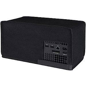 Dust Cover for Xbox Series X Console, Wanty Black Nylon Horizontal Dust Cover Anti Scratch Waterproof Cover Sleeve for Xbox Series X Console