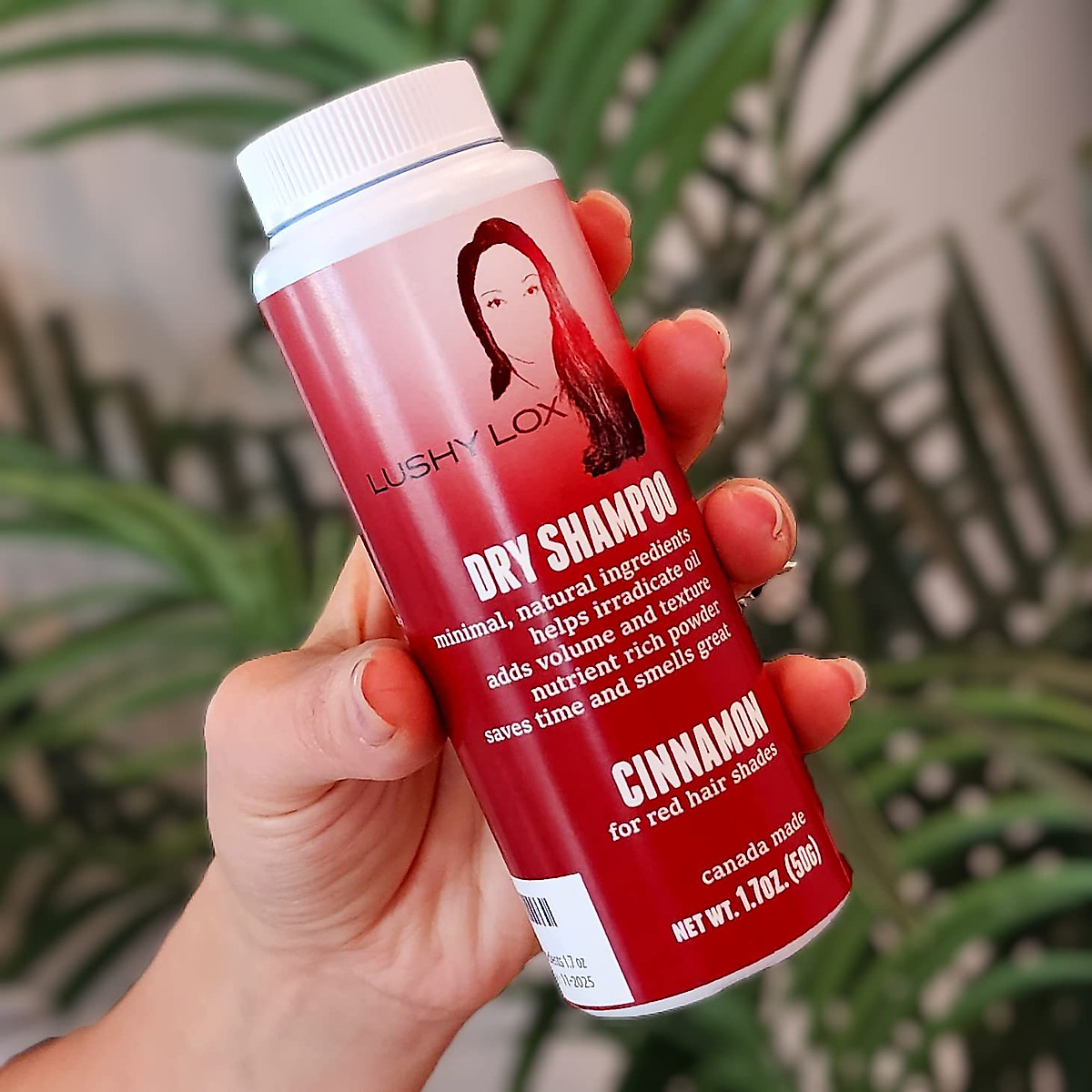 Lushy Lox Dry Shampoo Powder for Red Hair Shades - All Natural Ingredients 1.7 oz