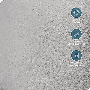 Bare Home Super Soft Fleece Fitted Sheet - Twin Size - Extra Plush Polar Fleece, No-Pilling - Deep Pocket - All Season Cozy Warmth (Twin, Light Grey)