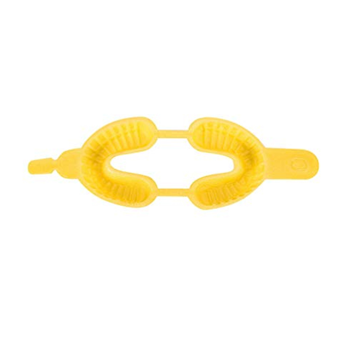 20pcs Disposable Dental Fluoride Trays Fluorinated Foam Dental Tray Dental Materials Tray alginate impression material for Kids Use Size M Yellow