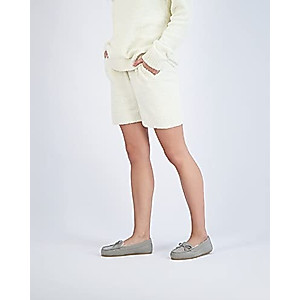 CUSHIONAIRE Women's Sabina Moccasin Slipper +Memory Foam, Grey Wool 10