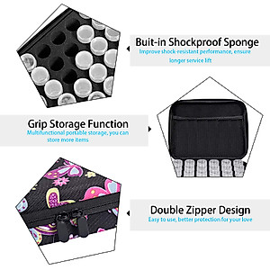 Benote Diamond Art Painting Storage Container, Bead Organizer with Diamond Tray Funnel Tweezers Lables, Embroidery Box 30 Grids and Large Bead Storage 50pcs Bags