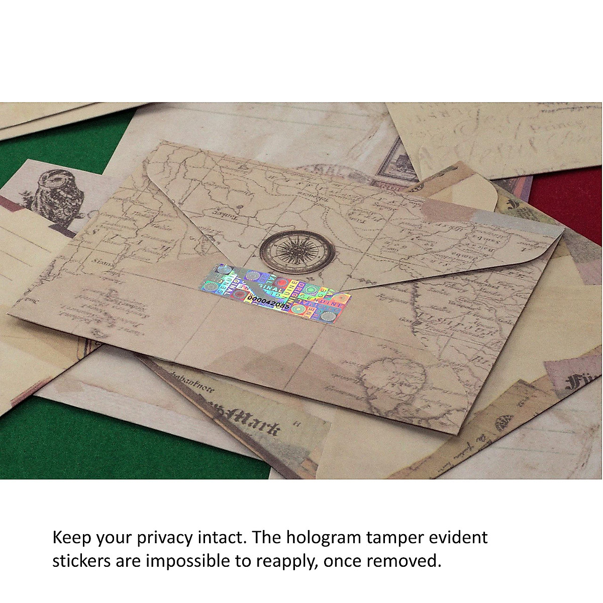 700 Tamper Proof Stickers, Tamper Evident Stickers. Genuine Original Holographic Security Seal, Tamper Resistant Hologram Foil Tape Feature with Serial Numbers. Strong Adhesive. (700 Stickers)