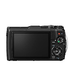 OM System Olympus TG-6 Black Underwater camera, Waterproof, Freeze proof, High Resolution Bright, 4K Video 44x Macro shooting