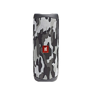 JBL Flip 5 Portable Waterproof Wireless Bluetooth Speaker - Black Camo (Renewed)