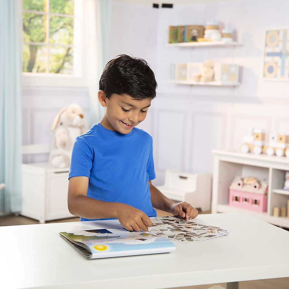 Melissa & Doug Mosaic Sticker Pad Bundle Play Set 3-Pack: Safari, Ocean and Nature - 12 Scenes Each