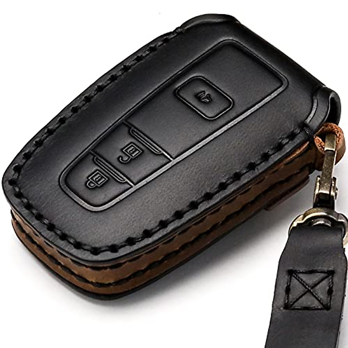 ZiHafate Car Key Fob Cover Case Compatible with Toyota Keyless Remote Control 2022、2021、2020、2019、2018、2017、2016 RAV4 Camry Corolla Avalon Tacoma Highlander 4Runner Tundra Prius Prado etc.（BN-Black） …