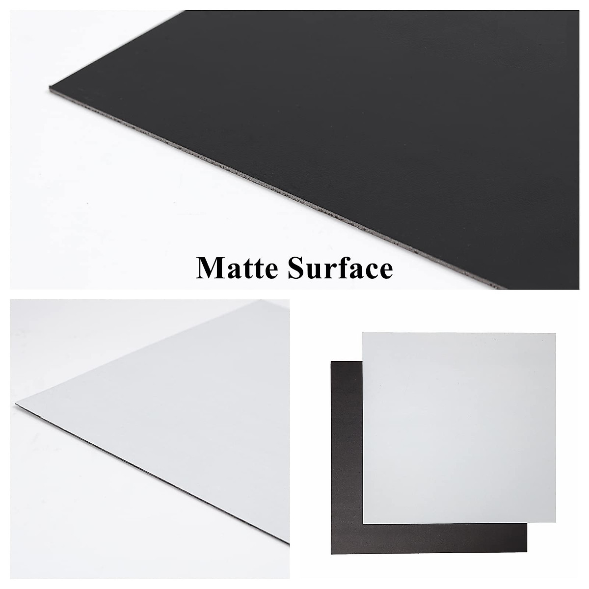 Vinyl Flooring Peel and Stick Floor Tile/Coverings 12in×12in Easy to Install and Waterproof for Bathroom and Kitchen (10 PCS, Black and White)