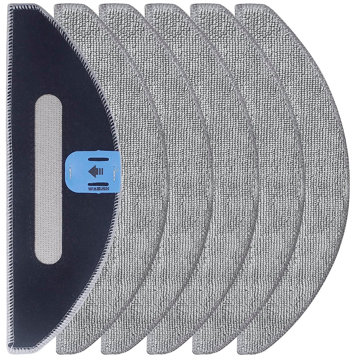 BUXEBUX Replacement Roomba Mop Pads for iRobot Roomba Combo i3+ Roomba Combo i5, i5+, j5, j5+ Robot Vacuum Cleaner, Replacement Accessories Irobot Mop Pads, Washable and Reusable Mop Pads （6 Pack）