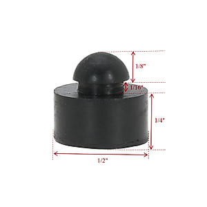 1/4" Push-in Bumper Feet Crock Pot Rubber Bumpers Replacement for Blackstone Grill Griddle Crock Pots 16pcs