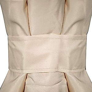 Freestanding Shelter Quality Double Tiered Grill Canopy, Outdoor BBQ Gazebo Tent with UV Protection, Beige 127" W