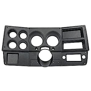 GlowShift 6 Gauge Cluster Dashboard Panel Pod Compatible with Chevrolet Chevy K5 Blazer 1973-1991 - Direct Fit - Factory Replacement - ABS Plastic - Mounts (4) 2-1/16" & (2) 3-3/4" Gauges
