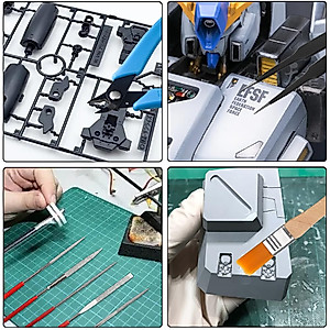 XINGYHENG 41Pcs Modeler Basic Tools Craft Set Compatible with Gundam Model Tools Kit with Plastic Box Hobby Model Assemble Building Repairing and Fixing DIY Craft Kit
