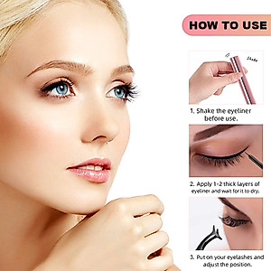 VESHELY Magnetic Eyelashes with Eyeliner 5 pairs