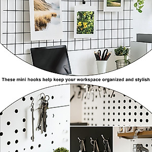 SAKRNIC 1 Inch Black S Hooks – 100 Pack Mini S Hooks for Hanging | Small S Hooks for Hanging Ornaments, Crafts, and More