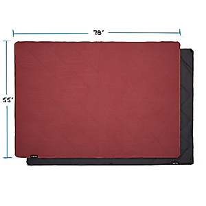 YETI Lowlands Blanket, Multi-Use Blanket with Travel Bag, Fireside Red