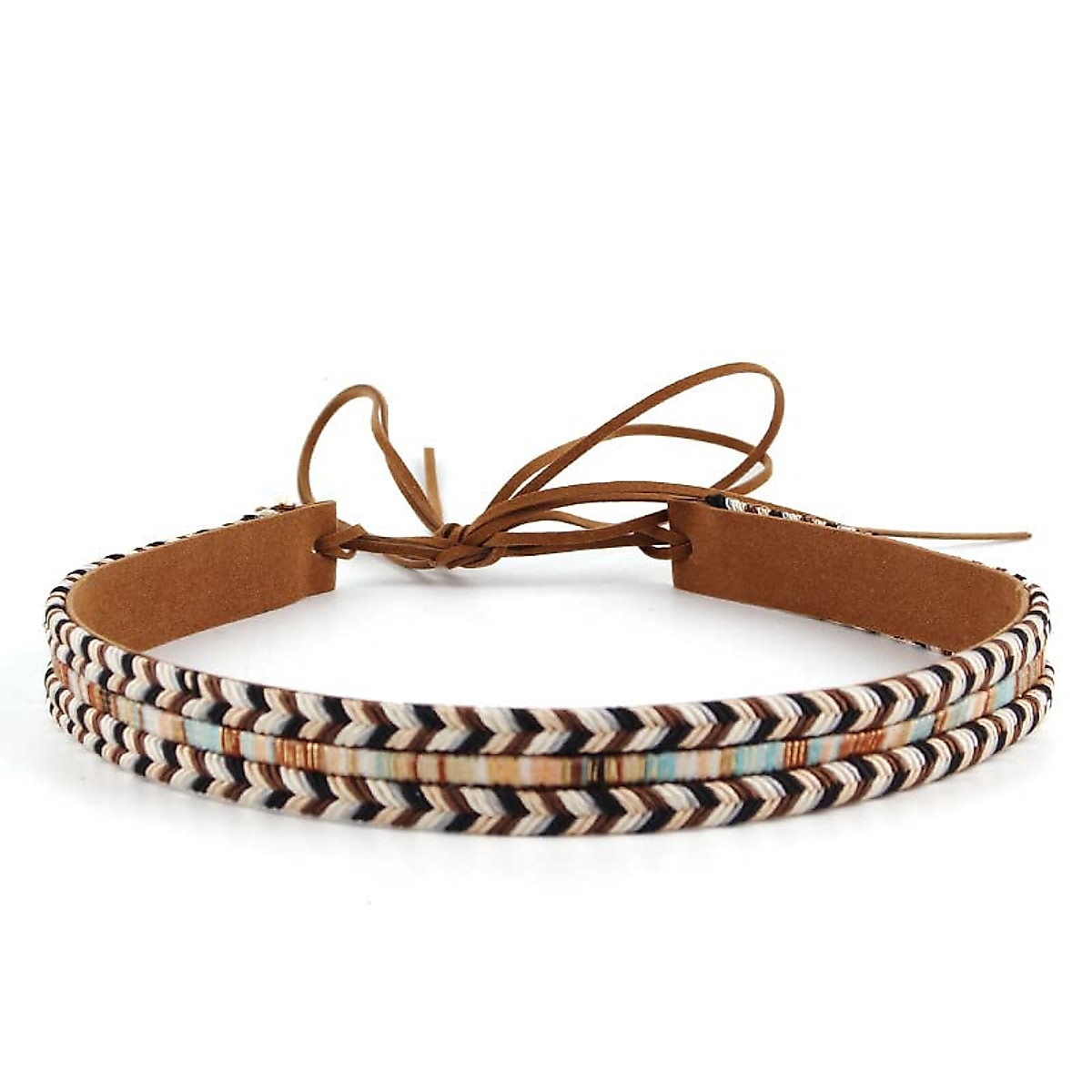 GRNUS Hat Band for Cowboy Hat, Hand Made Replacement Hat Belt for Men and Women Fedora Panama Hat (K)