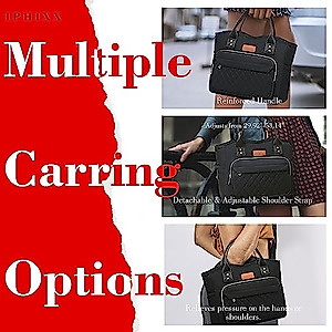 iPhixx Lunch Box for Women, Lunch Bag for Women Work, Insulated Lunch Box, Lunch Tote Bag, Lunch Pail Purse Bag for Nurse with Shoulder Strap, Lunchbag For Picnic Hiking Beach with 8 Ice Packs