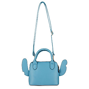 Disney Lilo and Stitch Handbag - Girls, Boys, Teens, Adults - Officially Licensed Stitch Faux Leather Cosplay Mini Crossbody Handbag