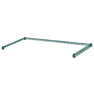 FSE Quantum 2448FP Wire Frame, 3-Sided, 48"W x 24"D, Green epoxy Finish, NSF