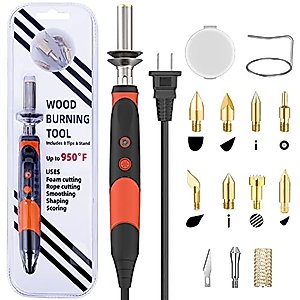 Wood Burning kit, Professional WoodBurning Pen Tool, DIY Creative Tools ,Wood Burner for Embossing/Carving/Pyrography，Suitable for Beginners,Adults
