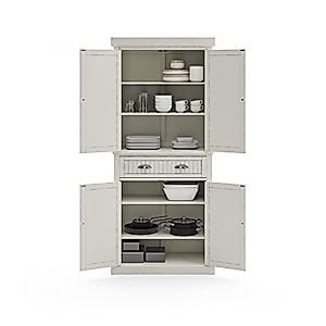 Homestyles Nantucket Pantry, 30", Off White