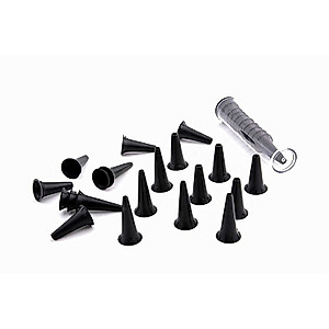 CynaMed Disposable Otoscope Covers (50-Pack) – Plastic Specula Tips, 2.5mm & 4mm Speculum for Otoscope